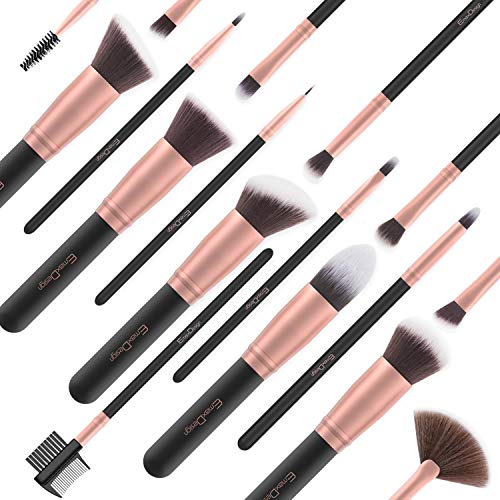 EmaxDesign Make Up Pinsel 17 Stücke Synthetisch Schminken